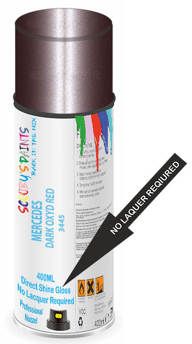Direct Gloss Spray For Mercedes G-Class Dark Oxide Red Mica 3445 Aeros ...