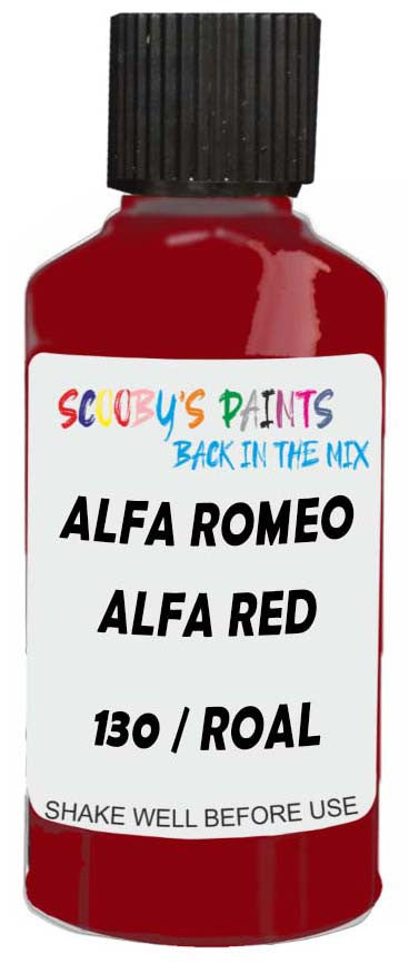 Touch Up Paint For Alfa Romeo 147 Gta Code: 130 / Roal Alfa Red Scratc ...