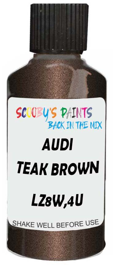 Touch Up Paint For Audi R8 Code: Lz8W,4U Teak Brown Metallic Scratch S ...