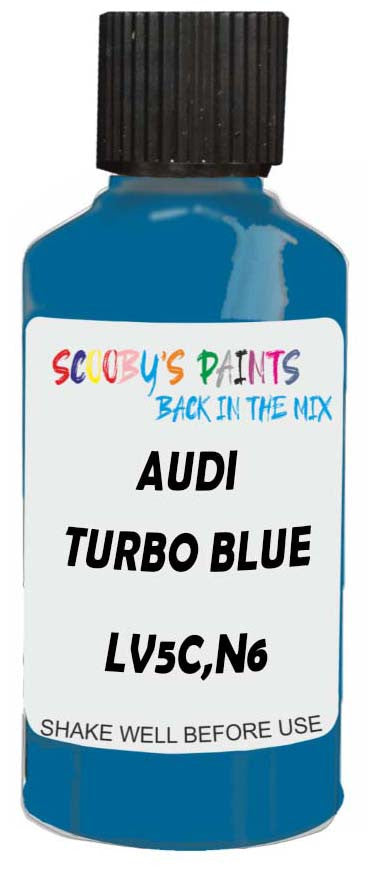 Touch Up Paint For Audi A3 Sportback Code: Lv5C,N6 Turbo Blue Scratch ...