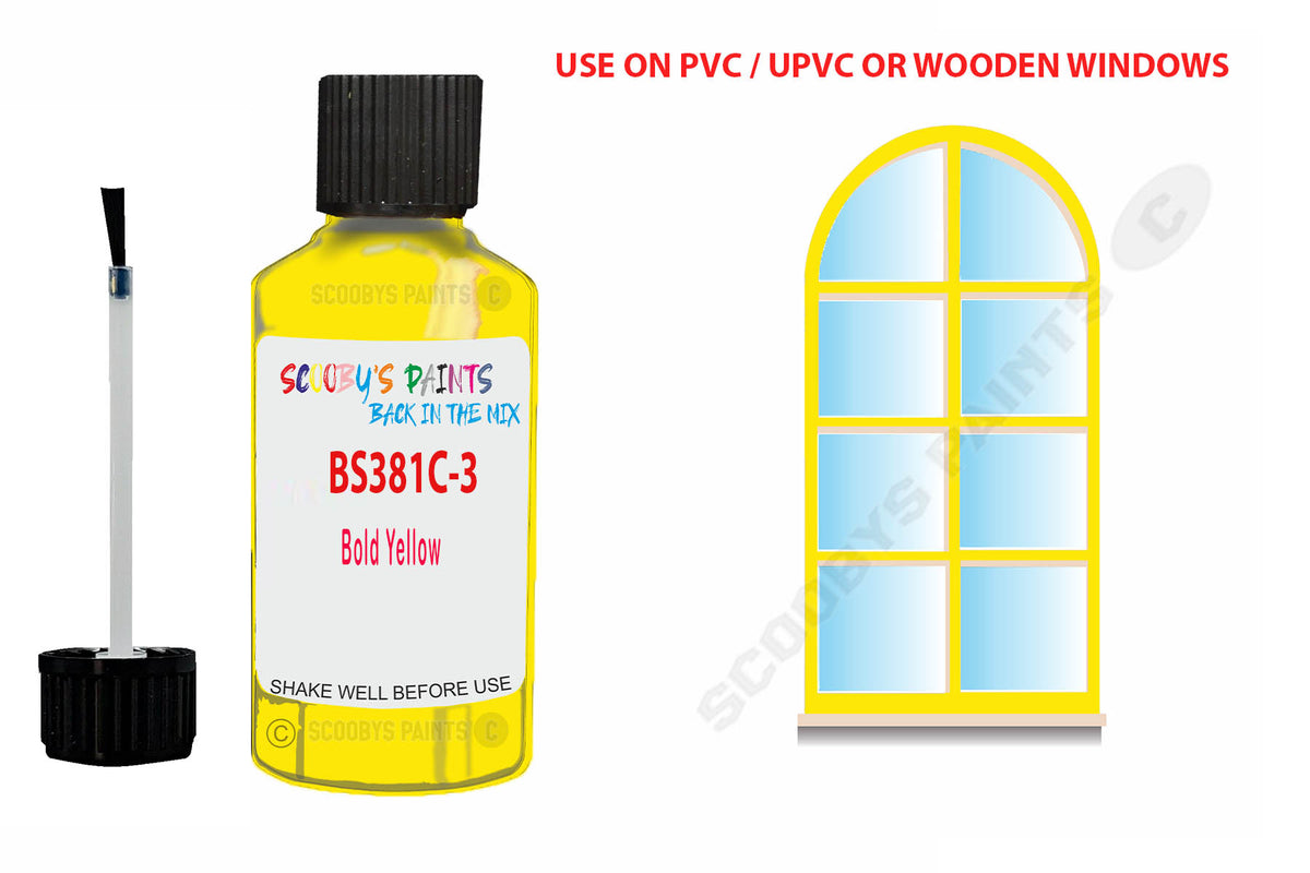 Bs381C-363 Bold Yellow window and doors Pvc,Upvc Plastic Yellow Touch ...