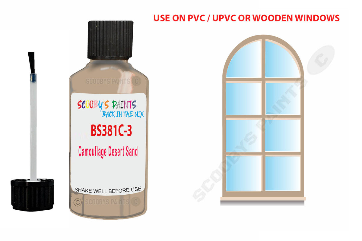 Bs381C-380 Camouflage Desert Sand window and doors Pvc,Upvc Plastic Be ...