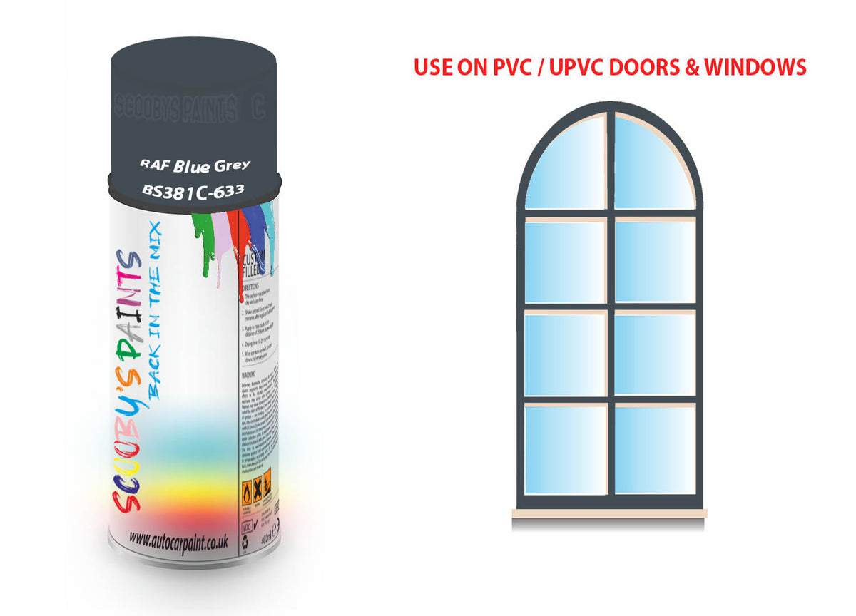 Raf Blue Grey Bs381C633 Window Door Aerosol Spray Paint Pvc And Upvcsi ...