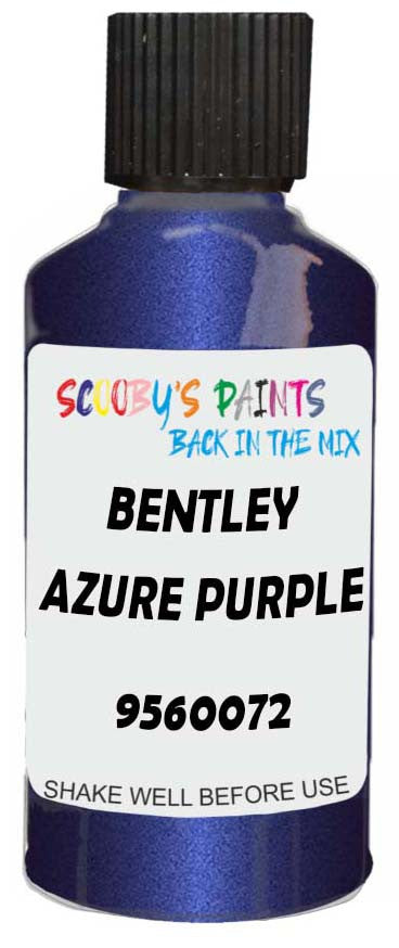 Touch Up Paint For Bentley Arnage Code: 9560072 Azure Purple Pearl Scr ...