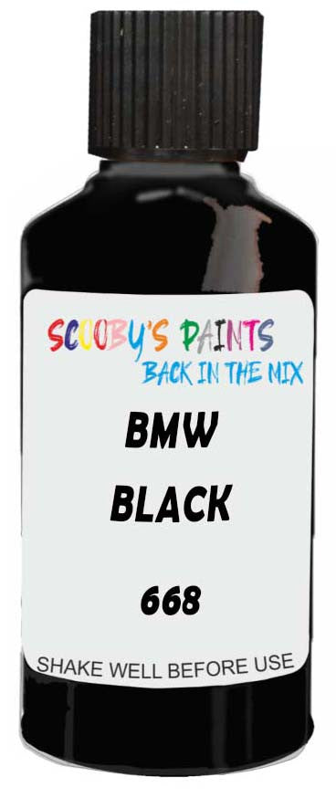 Touch Up Paint For Bmw 5-Series Gt Code: 668 Black Scratch Stone Chip ...