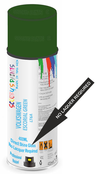 Direct Gloss Spray For Volkswagen Crafter Escorial Green Lt6A/N1 Aeros ...
