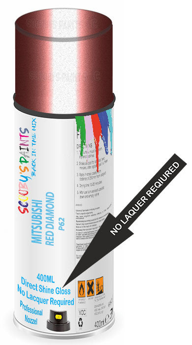 Direct Gloss Spray For Mitsubishi Outlander Phev Red Diamond Metallic ...