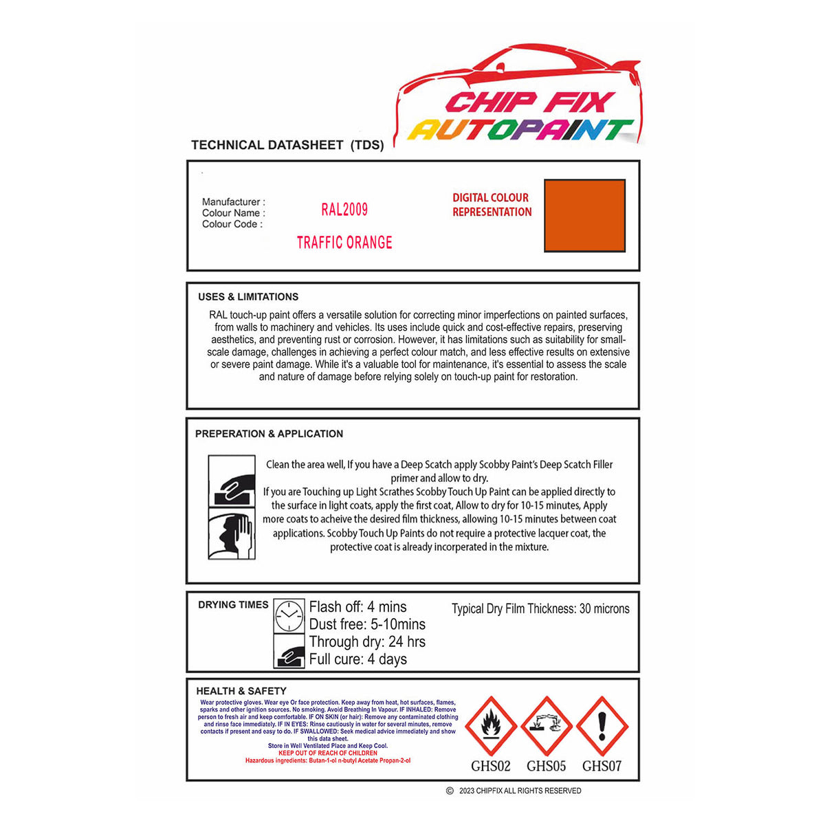 Traffic Orange Ral2009 Window Door Aerosol Spray Paint Pvc And Upvcora ...
