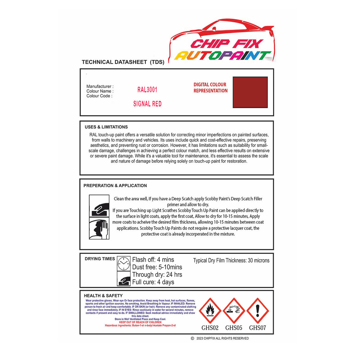 Signal Red Ral3001 Window Door Aerosol Spray Paint Pvc And Upvcred Spr ...