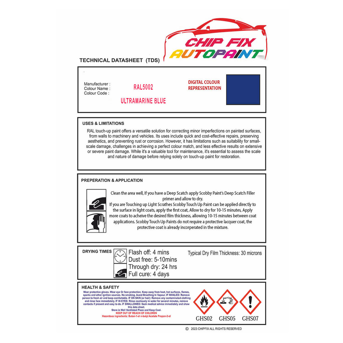 Ultramarine Blue Ral5002 Window Door Aerosol Spray Paint Pvc And Upvcb ...