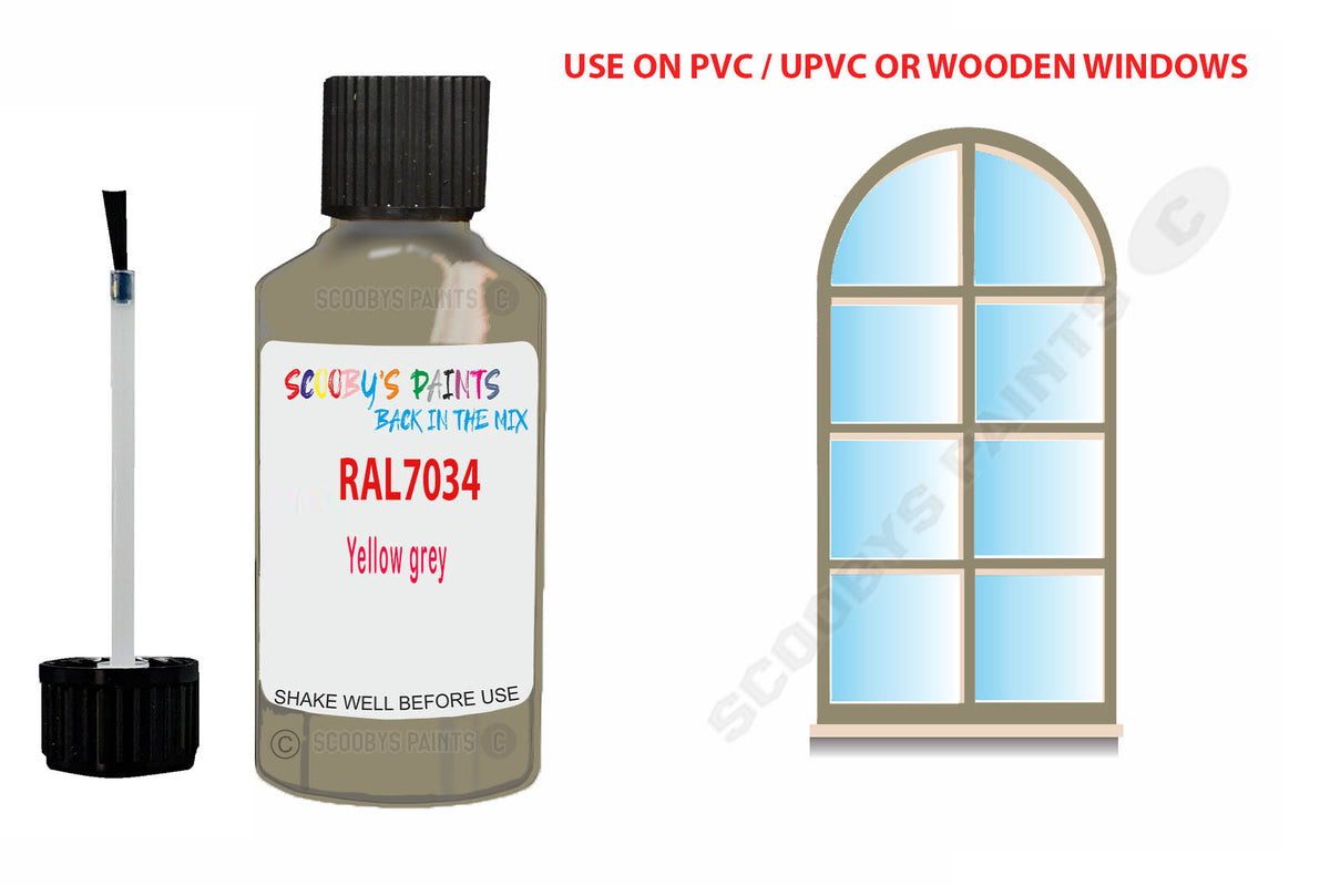 Ral7034 Yellow Grey window and doors Pvc,Upvc Plastic Silver-Grey Touc ...