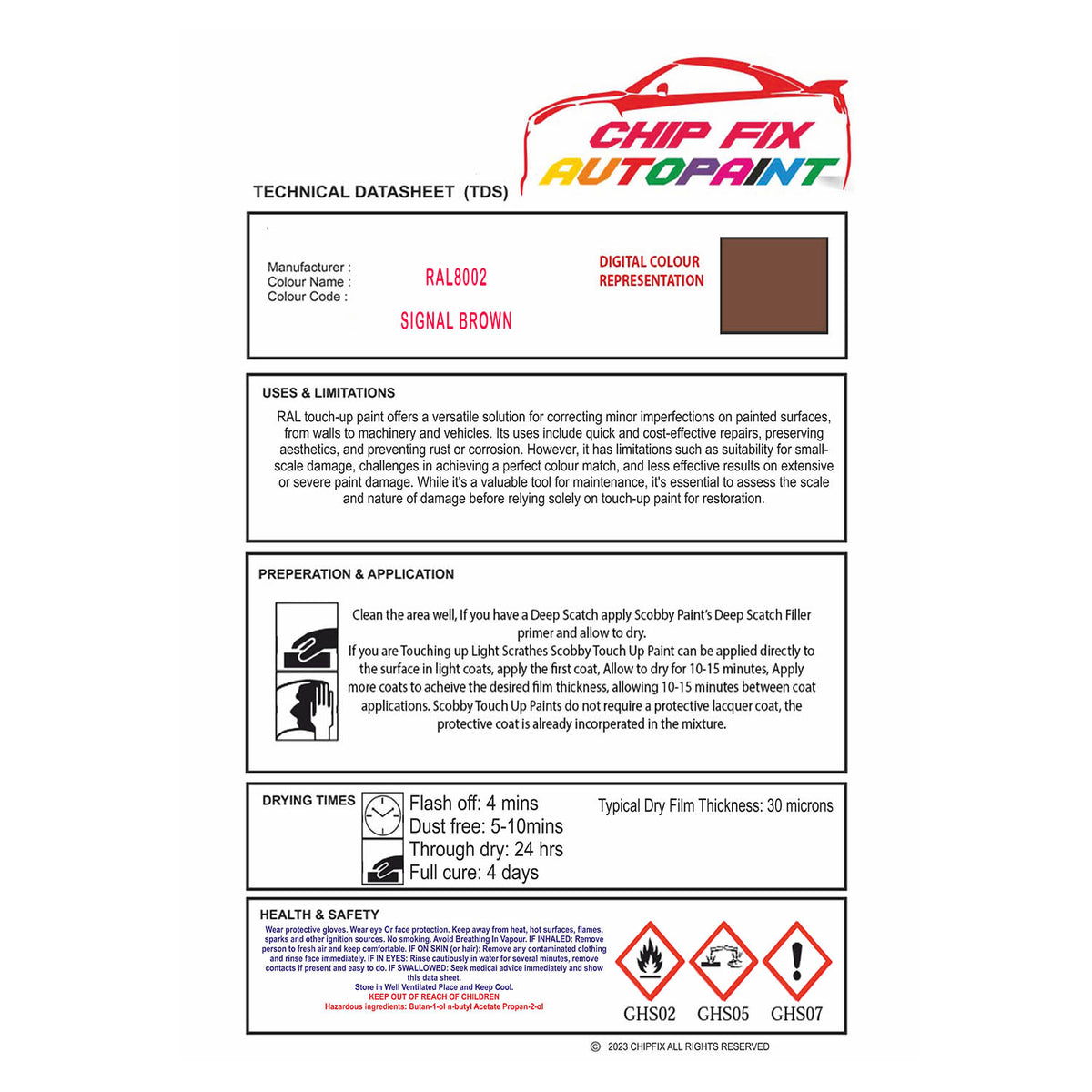 Signal Brown Ral8002 Window Door Aerosol Spray Paint Pvc And Upvcbrown ...