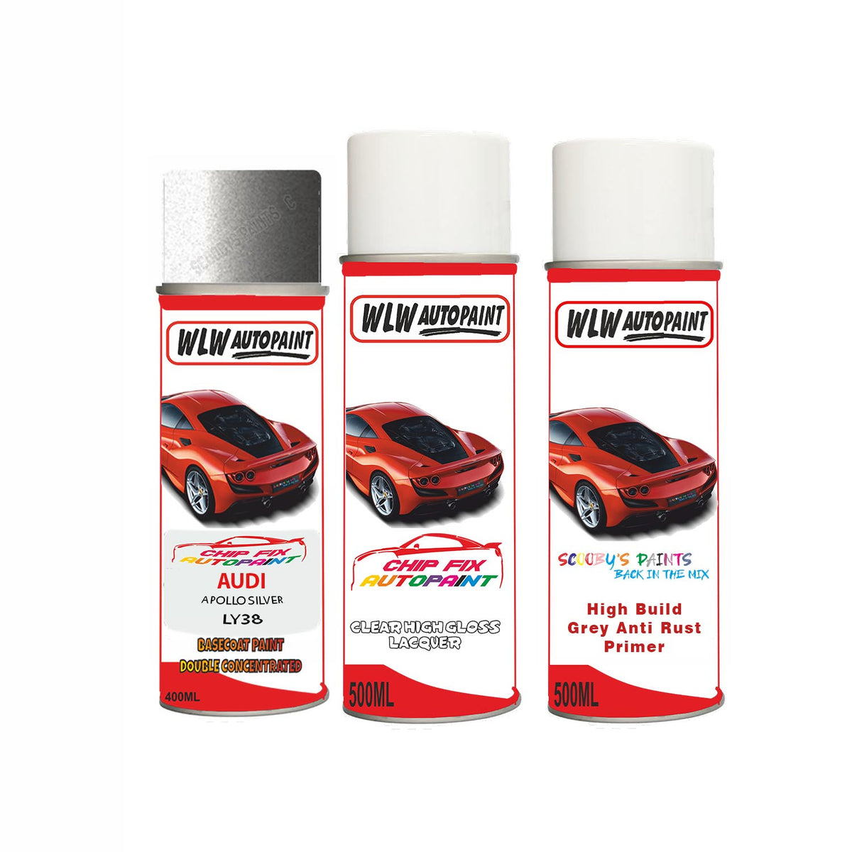 Audi Apollo Silver Paint Code Ly38 Aerosol Spray Paint – Car Touch Up ...