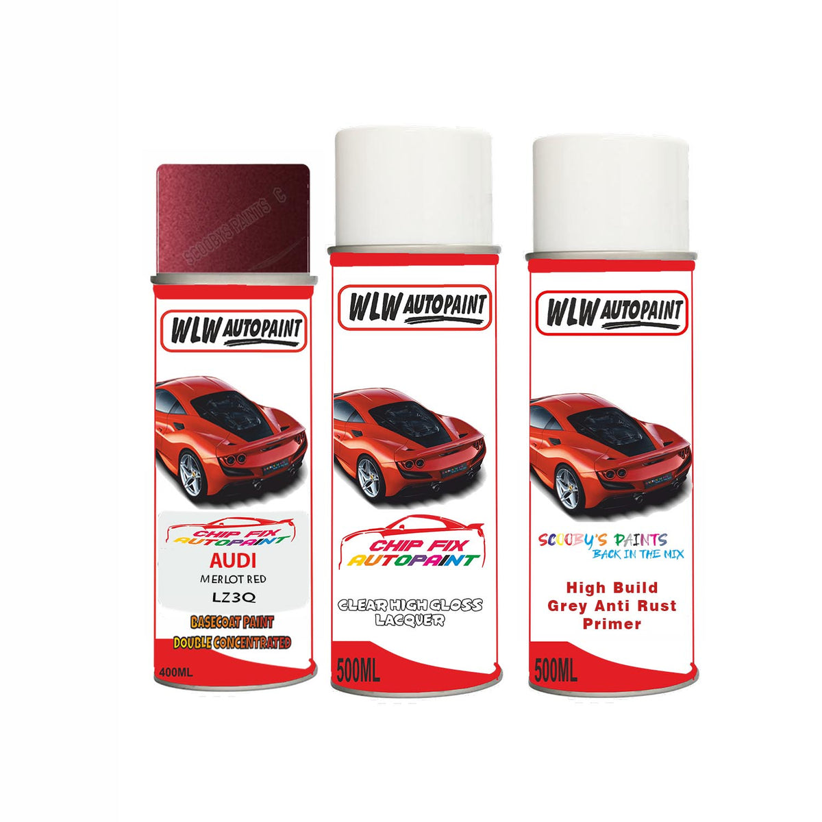 Audi Merlot Red Paint Code Lz3Q Aerosol Spray Paint – Car Touch Up ...
