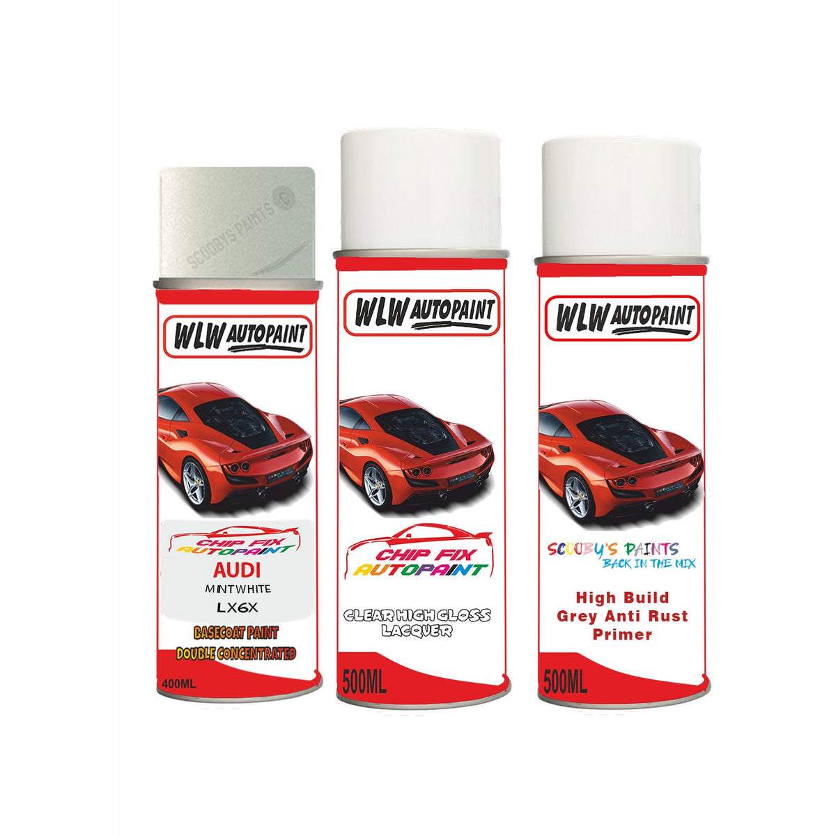 Audi Mint White Paint Code Lx6X Aerosol Spray Paint – Car Touch Up ...