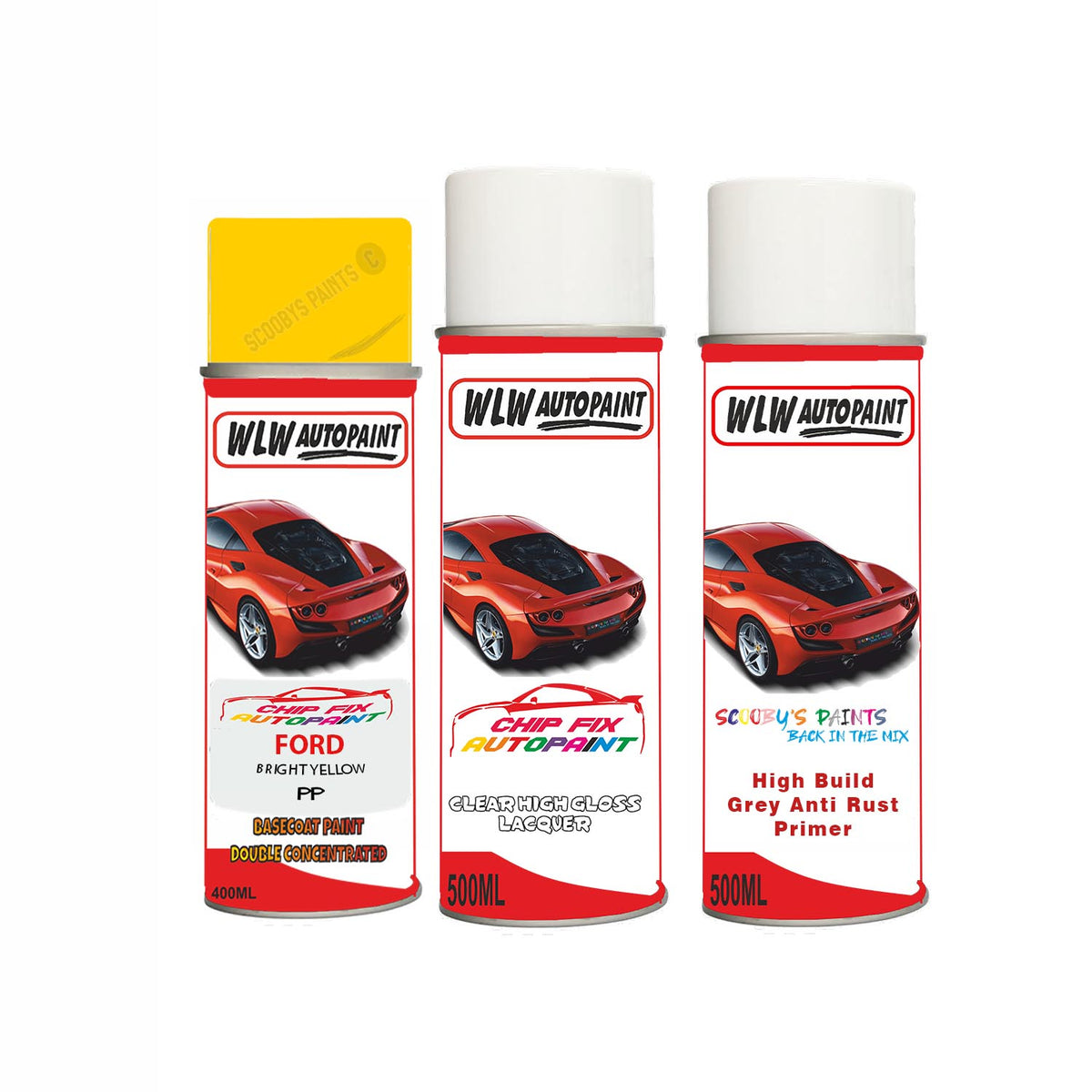 Ford Bright Yellow Paint Code Pp Aerosol Spray Paint – Car Touch Up ...