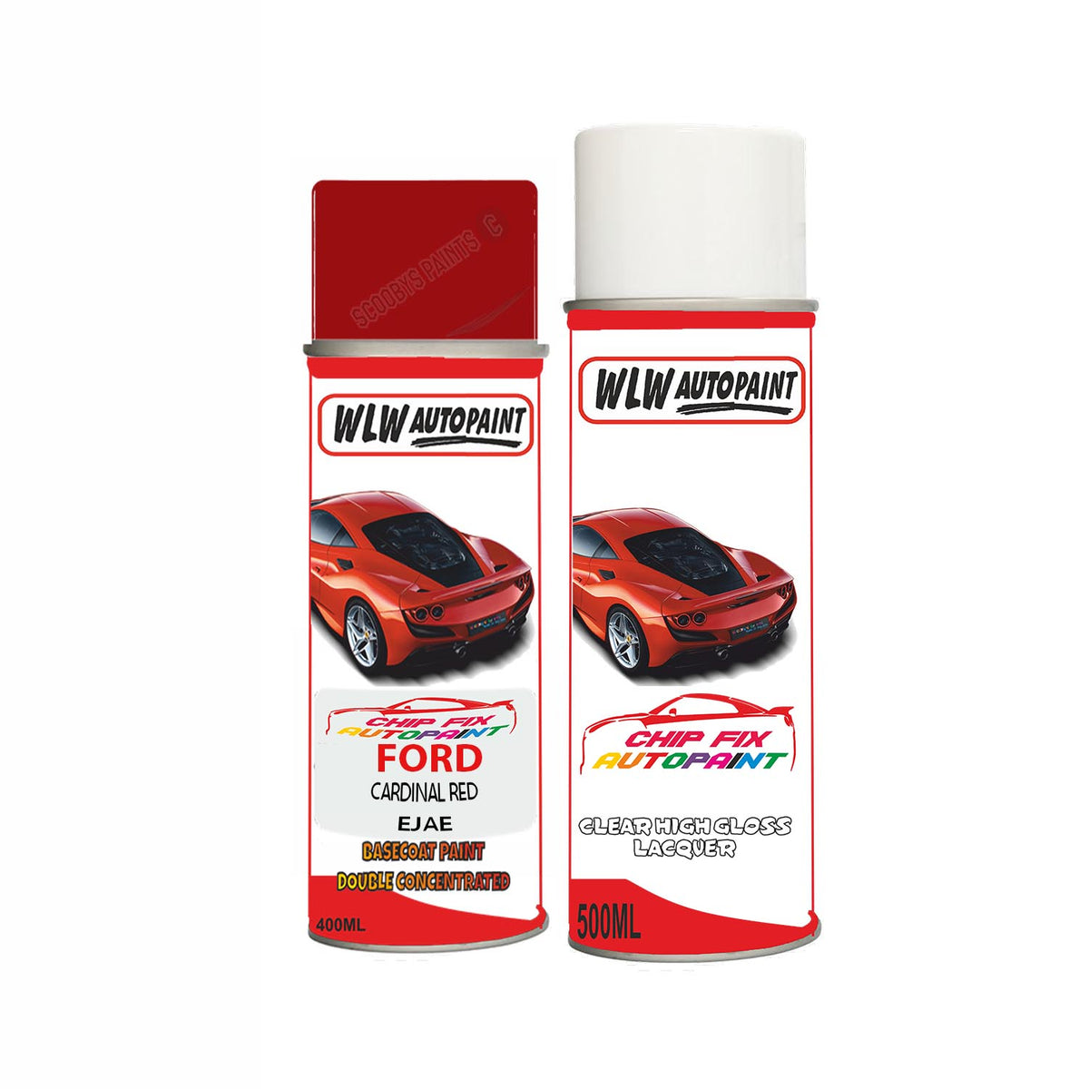 Ford Cardinal Red Paint Code Ejae Aerosol Spray Paint – Car Touch Up ...