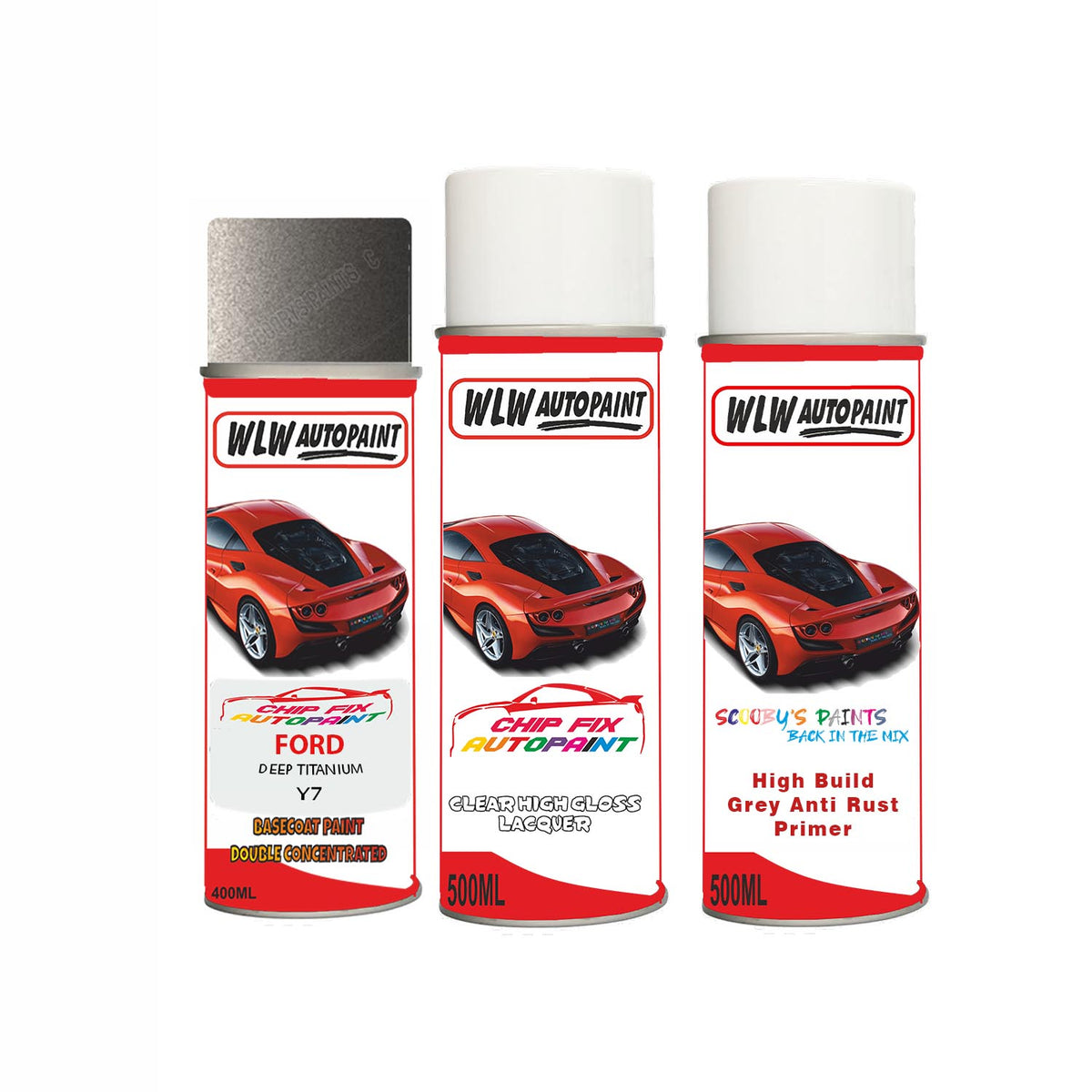 Ford Deep Titanium Paint Code Y7 Aerosol Spray Paint – Car Touch Up ...