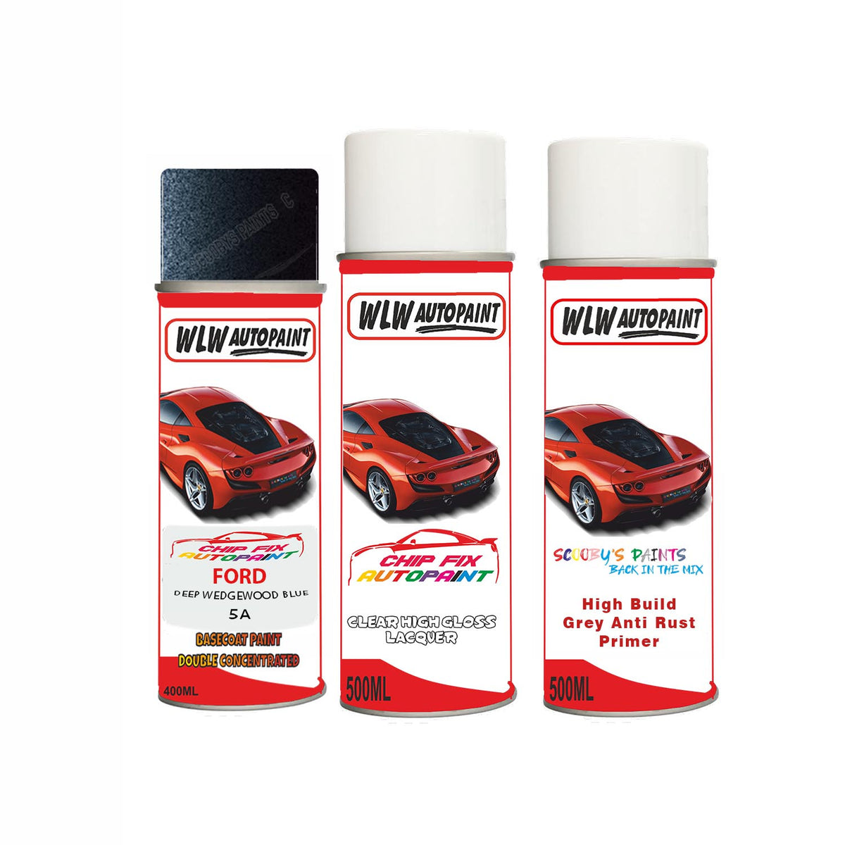 Ford Deep Wedgewood Blue Paint Code 5A Aerosol Spray Paint – Car Touch ...