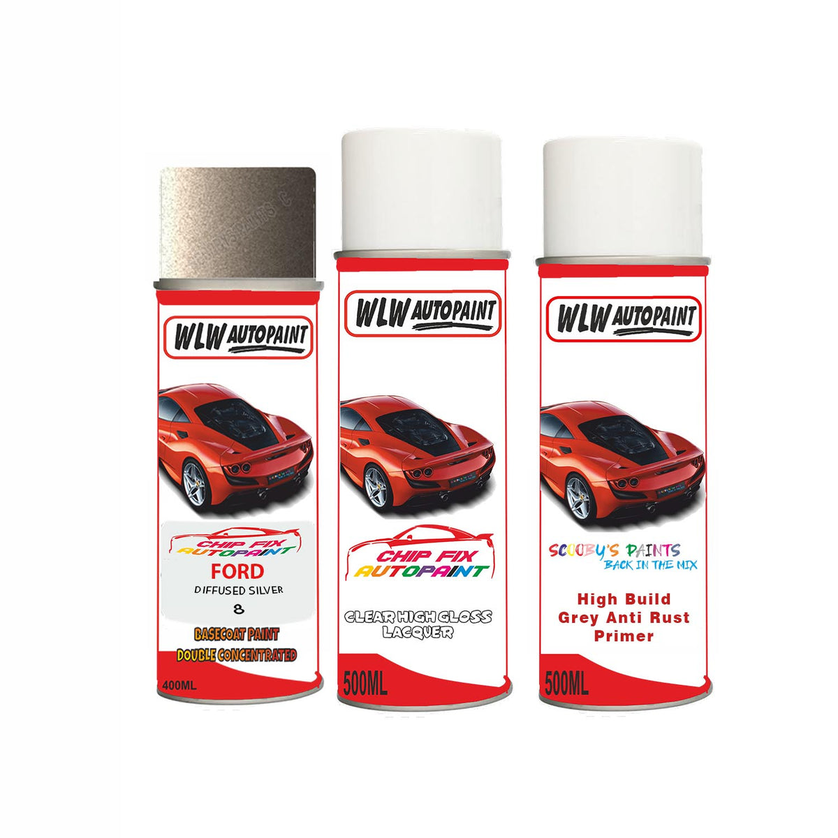 Ford Diffused Silver Paint Code 8 Aerosol Spray Paint – Car Touch Up ...