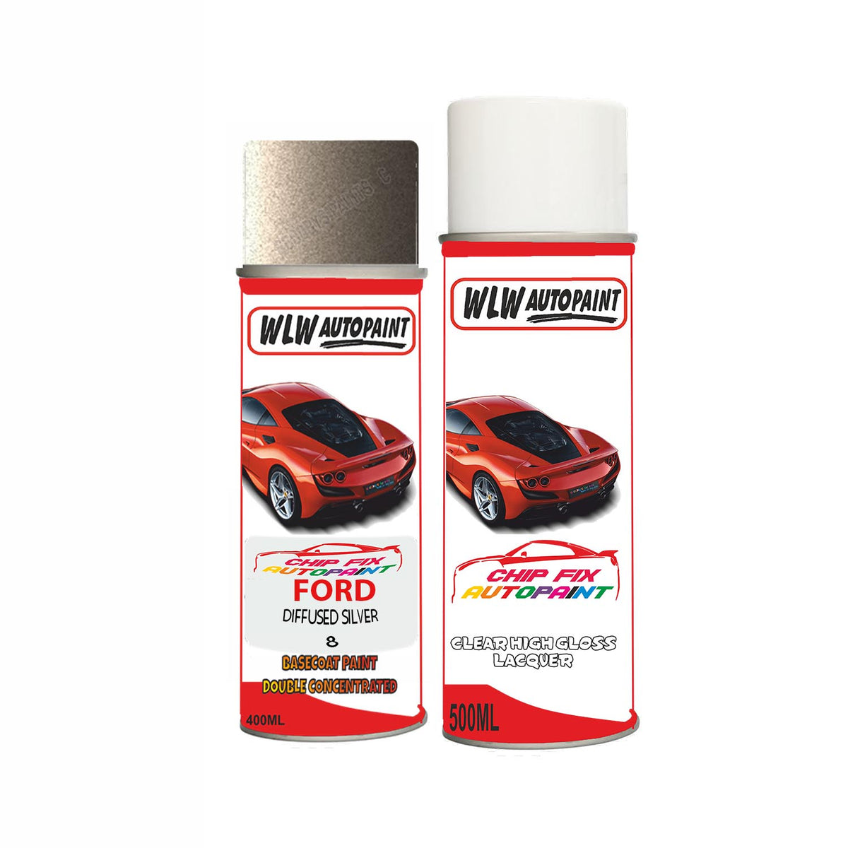Ford Diffused Silver Paint Code 8 Aerosol Spray Paint – Car Touch Up ...