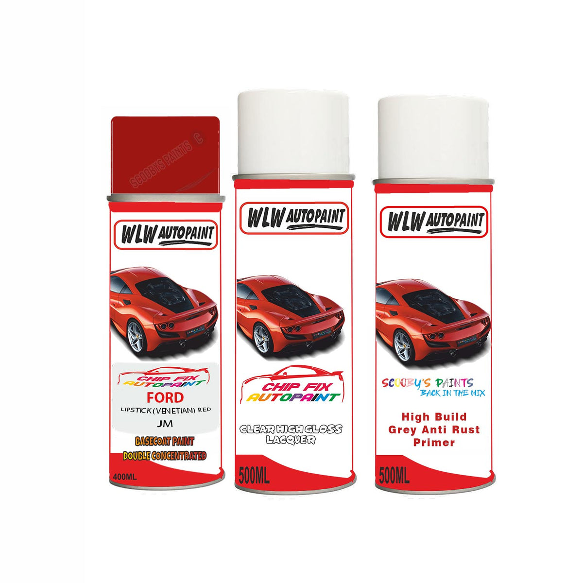 Ford Lipstick (Venetian) Red Paint Code Jm Aerosol Spray Paint – Car ...