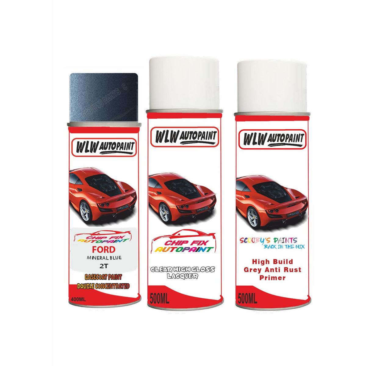 Ford Mineral Blue Paint Code 2T Aerosol Spray Paint – Car Touch Up ...