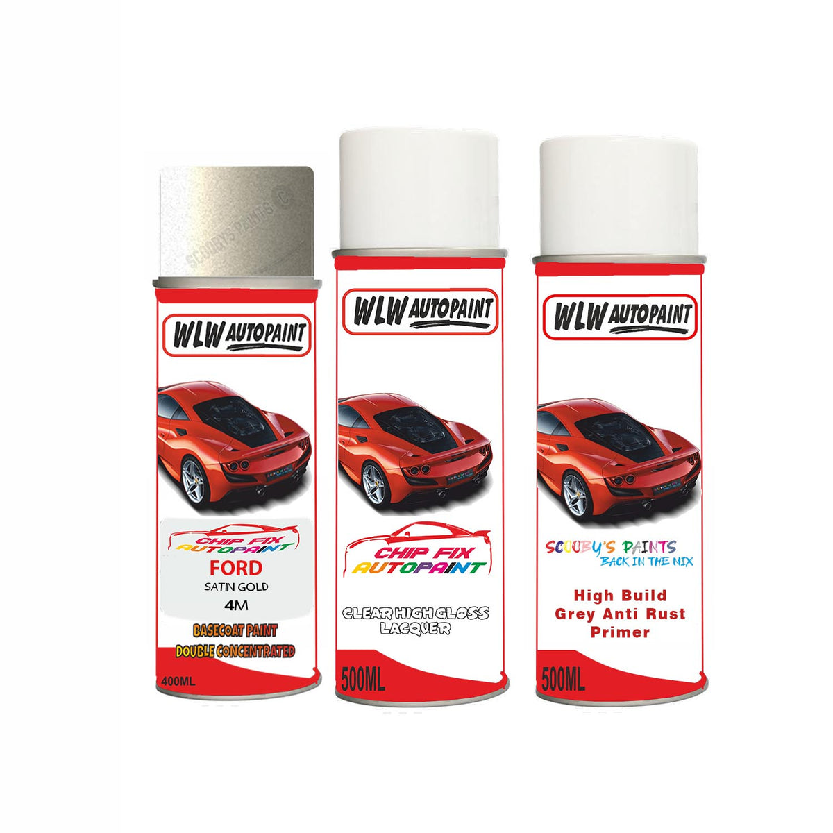 Ford Satin Gold Paint Code 4M Aerosol Spray Paint – Car Touch Up Spray ...