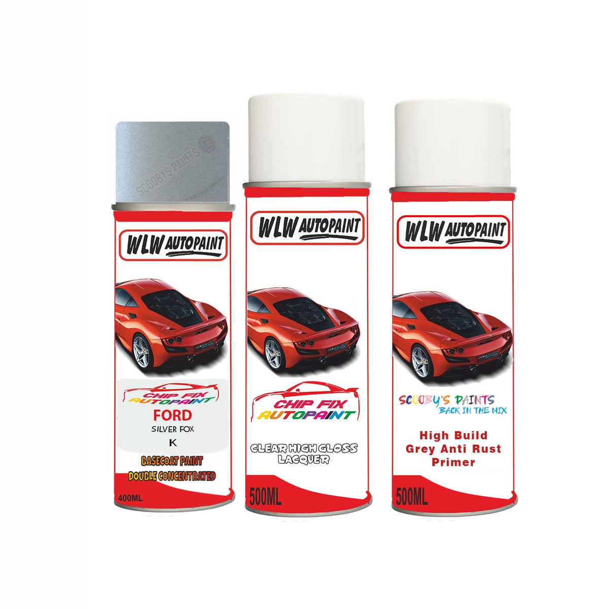 Ford Silver Fox Paint Code K Aerosol Spray Paint – Car Touch Up Spray Paint