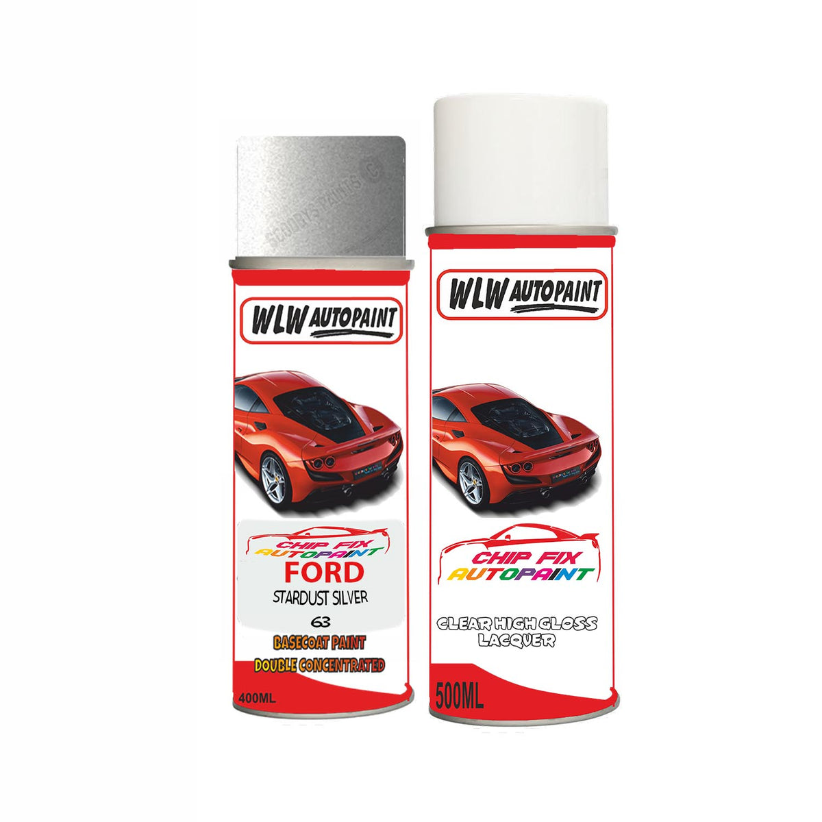 Ford Stardust Silver Paint Code 63 Aerosol Spray Paint – Car Touch Up ...