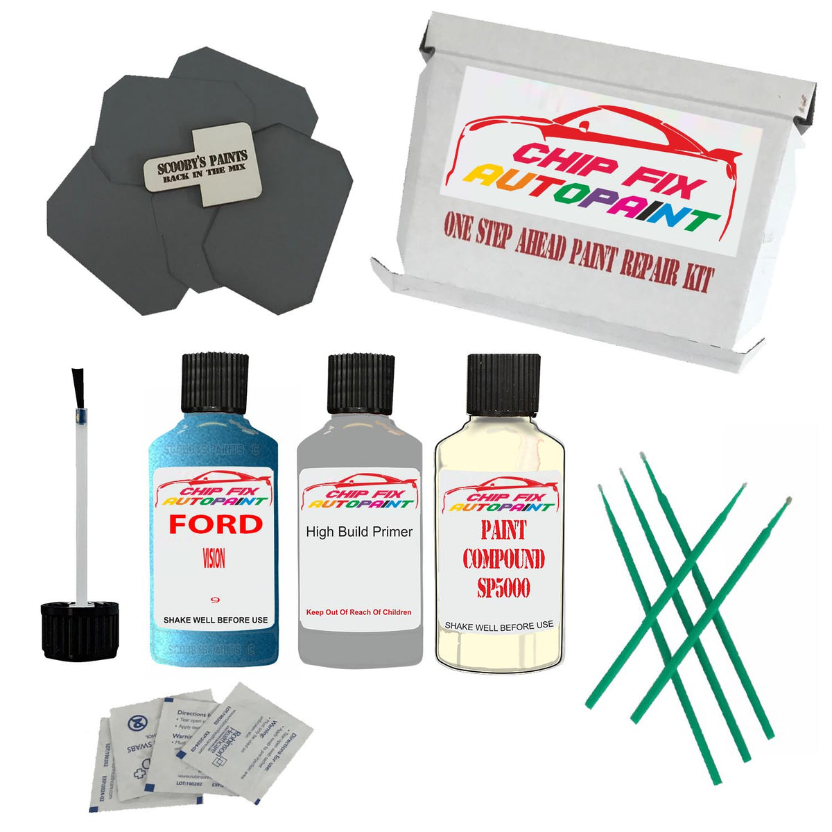 Paint For Ford Fiesta VISION 2007-2013 BLUE Touch Up Paint – Car Touch ...
