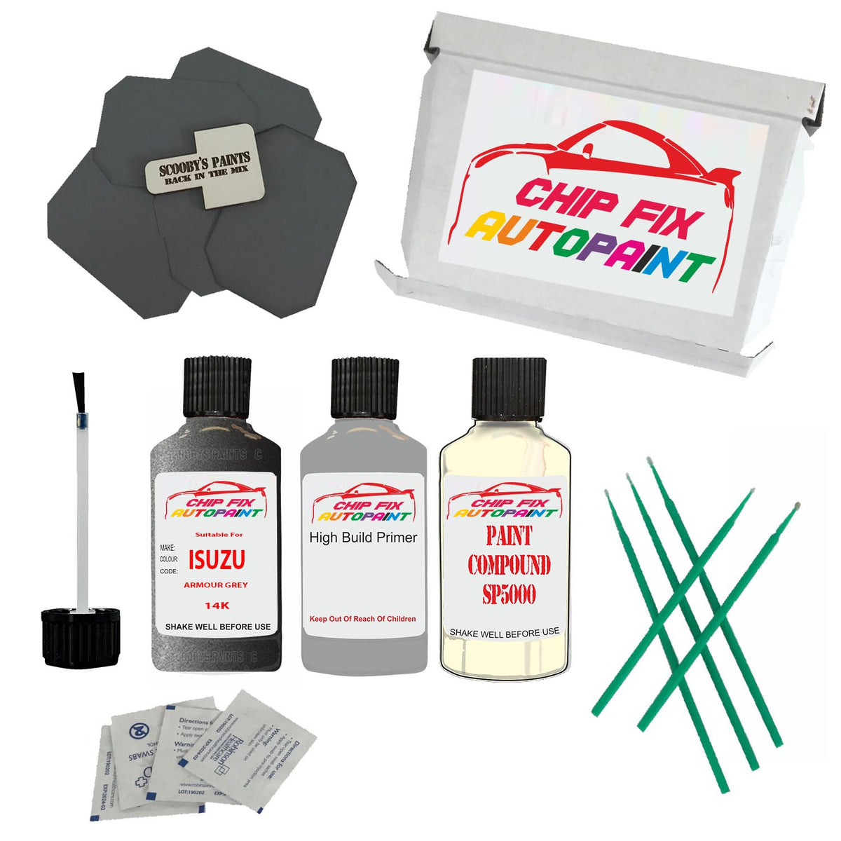 Paint Suitable For ISUZU ARMOUR GREY Colour Code 14K Touch Up Scratch ...