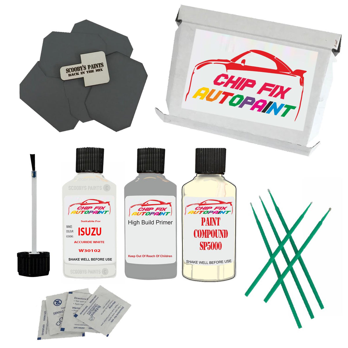 Paint Suitable For ISUZU ACCURIDE WHITE Colour Code W30102 Touch Up Sc ...
