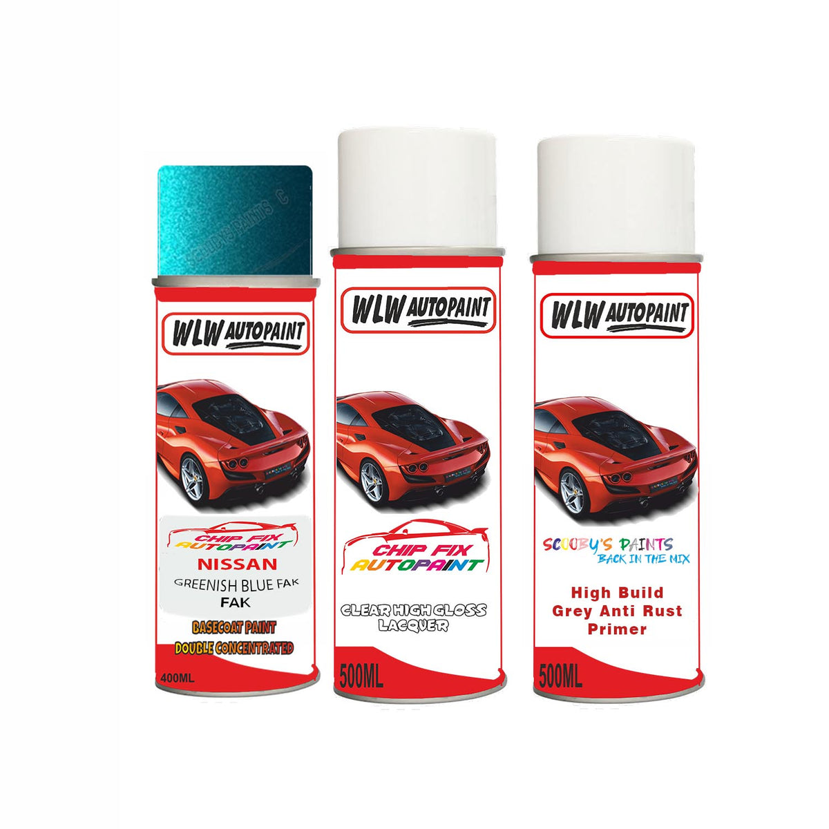 NISSAN GREENISH BLUE FAK Code:(FAK) Car Aerosol Spray Paint Can – Car ...