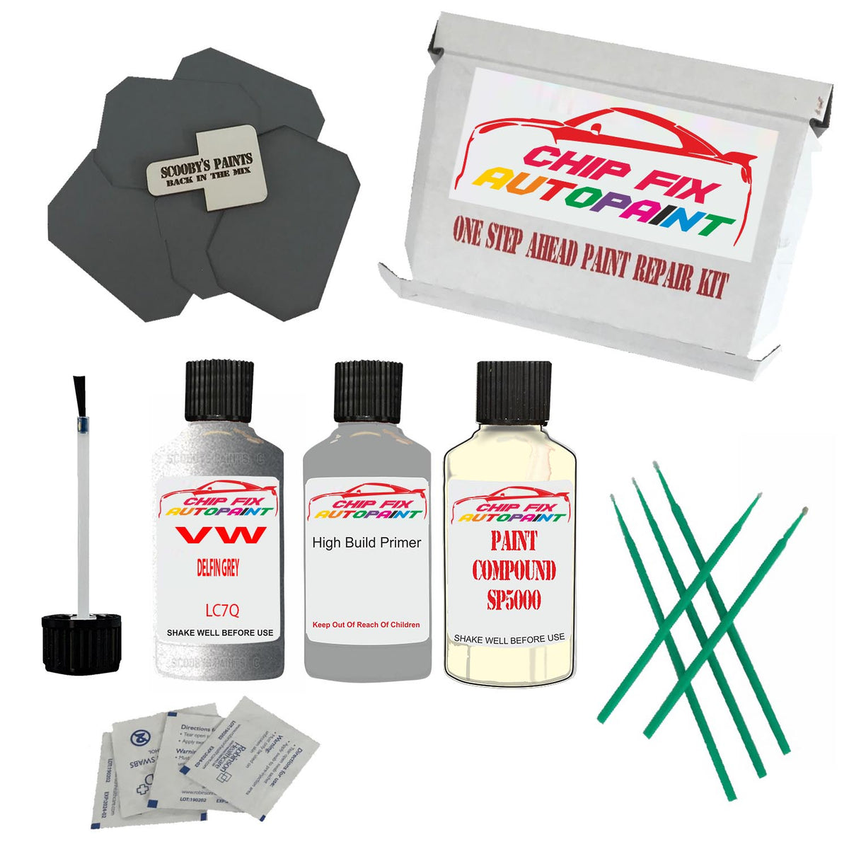 Volkswagen Delfin Grey Code:(Lc7Q) Car Touch Up Scratch Paint – Car ...