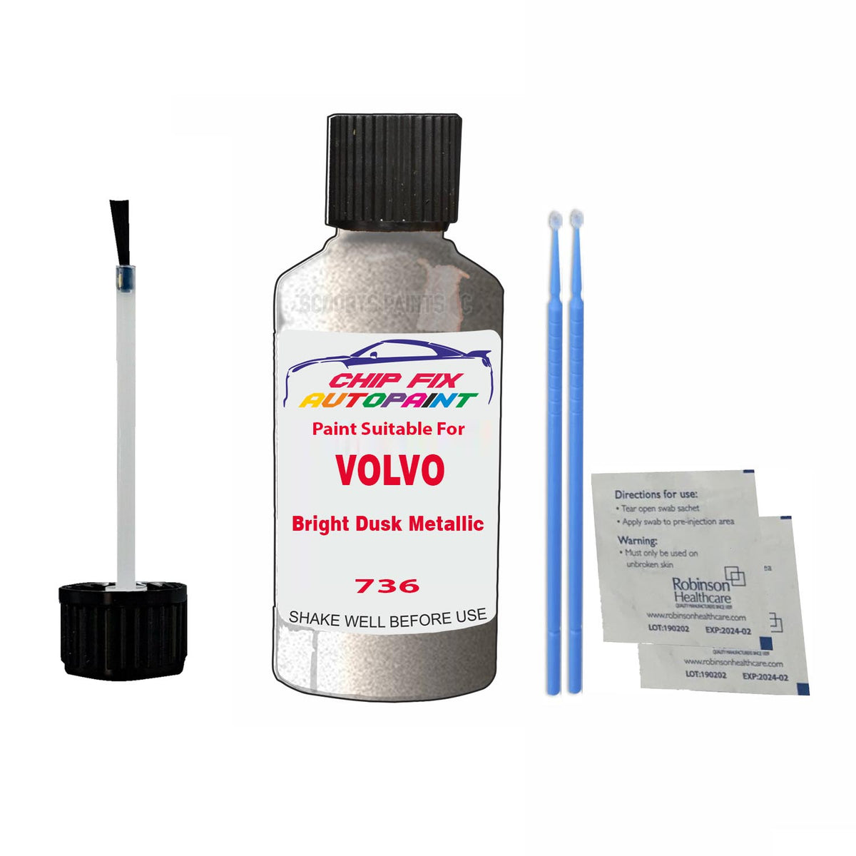 Paint Suitable For Volvo XC40 Bright Dusk Metallic Code 736 Touch Up 2 ...