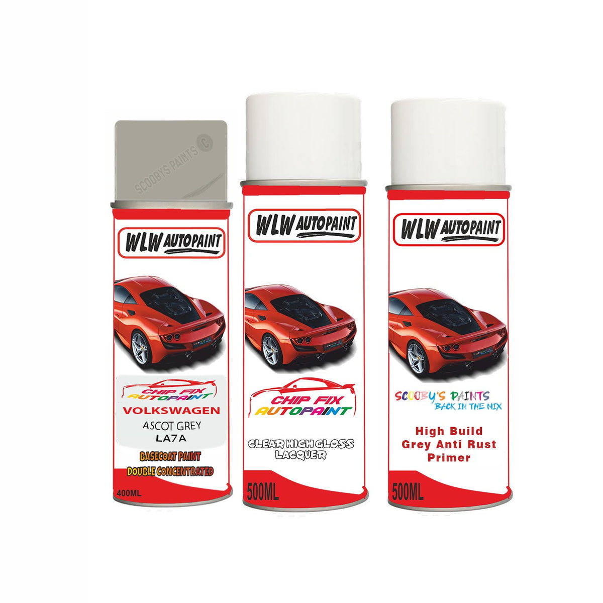 Paint For Vw Caravelle Ascot Grey LA7A 1981-2021 Silver/Grey Aerosol S ...