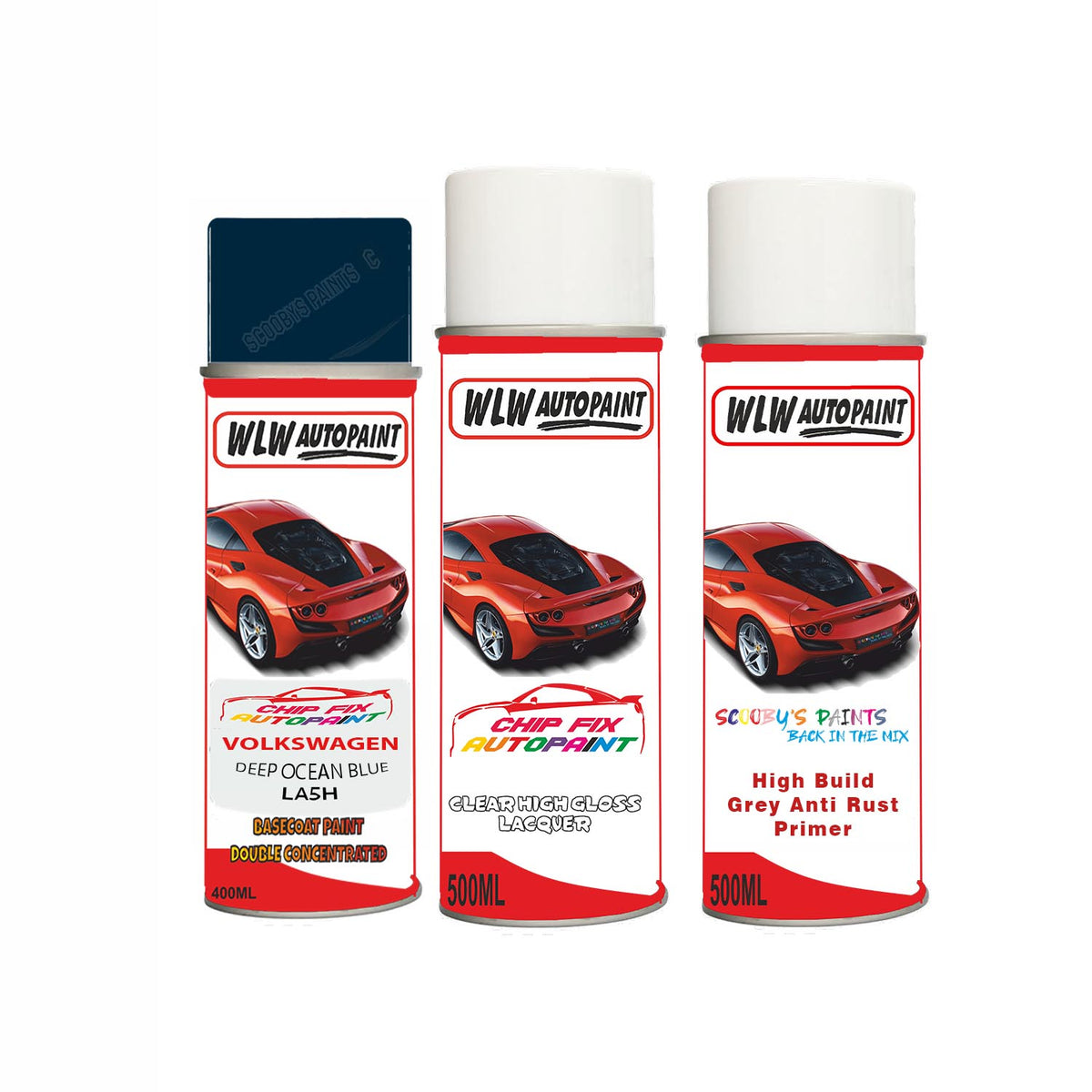 Volkswagen DEEP OCEAN BLUE Code LA5H Aerosol Spray Paint Scratch/Repai ...