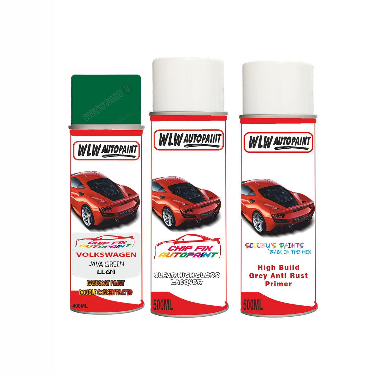 Paint For Vw Lt Van Java Green LL6N 1990-2006 Green Aerosol Spray Pain ...