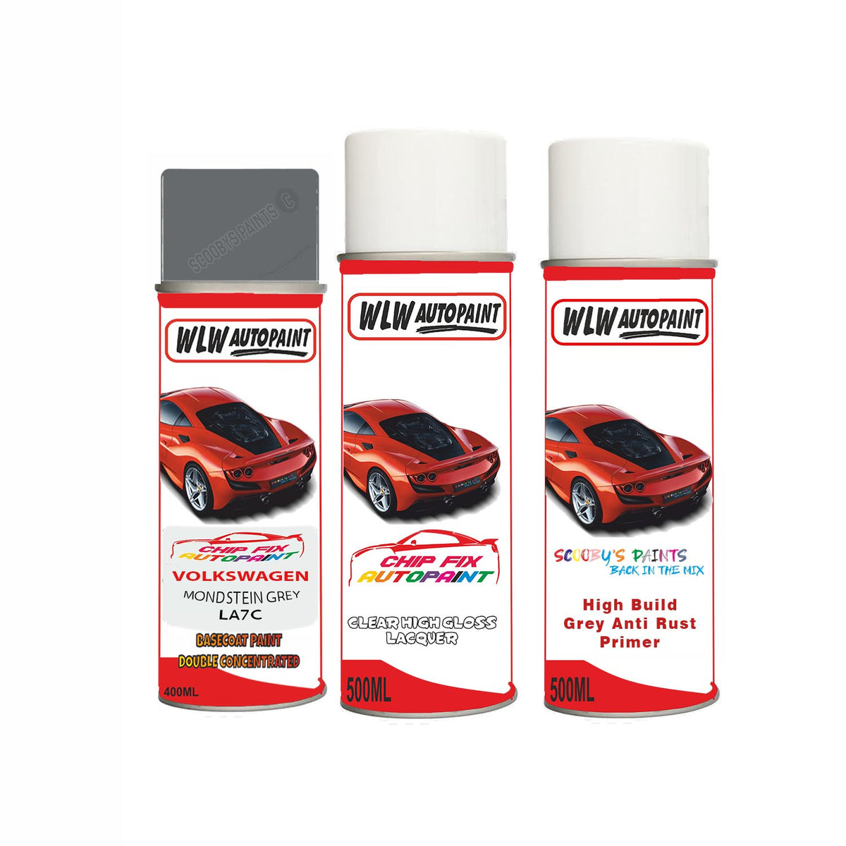 Paint For Vw Golf Mk8 Mondstein Grey LA7C 2018-2022 Silver/Grey Aeroso ...