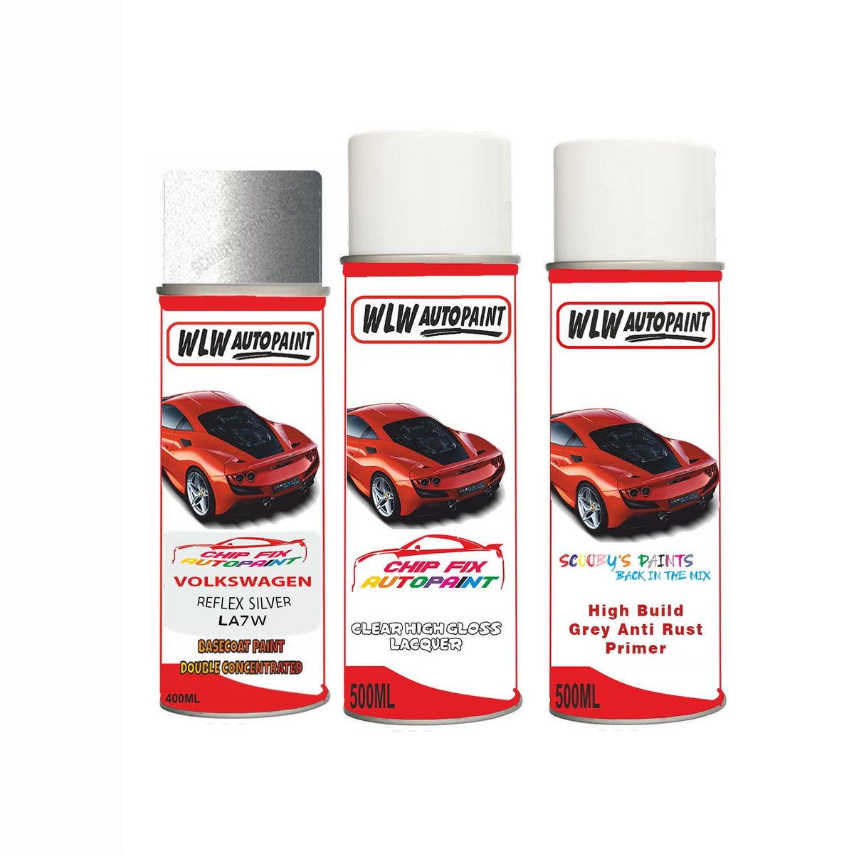 Paint For Vw E-Golf Reflex Silver LA7W 2000-2022 Silver/Grey Aerosol S ...