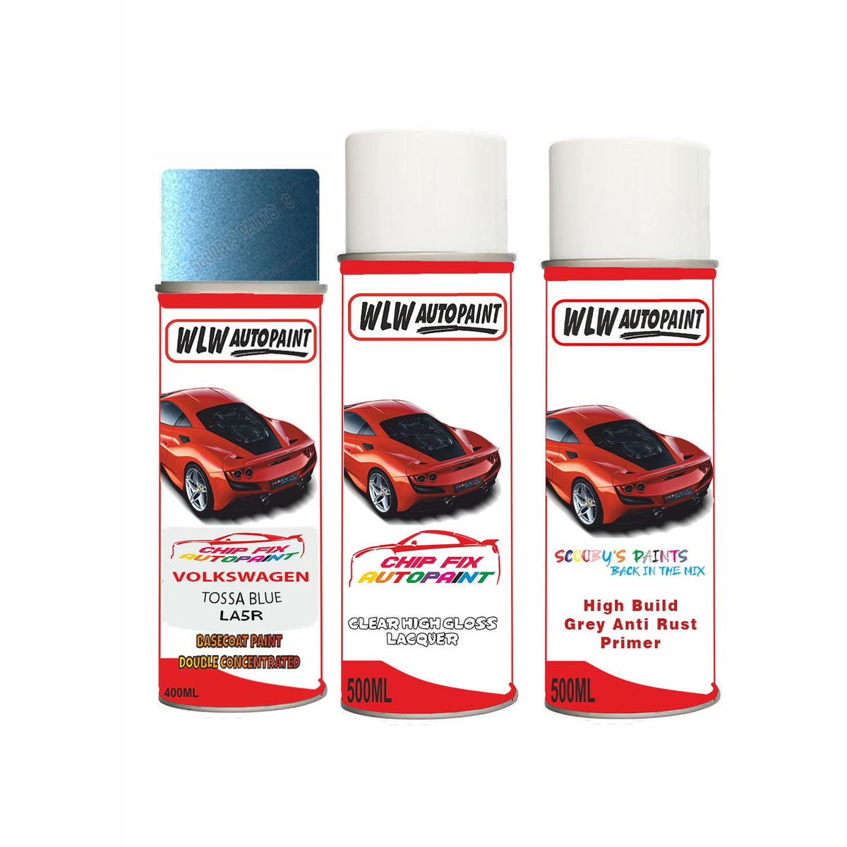 Volkswagen TOSSA BLUE Code LA5R Aerosol Spray Paint Scratch/Repair ...